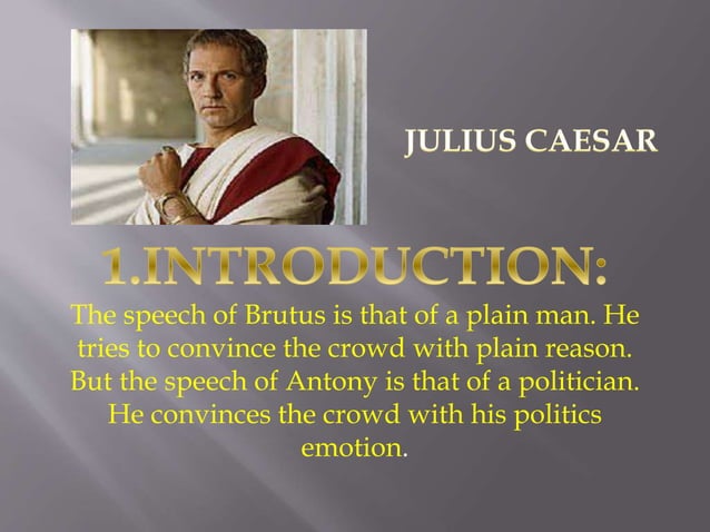 Prose 1 JULIUS CAESAR | PPT