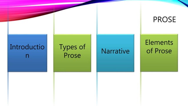 Prose | PPTX | Fiction | Books and Literature