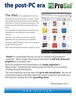 Sales Order Entry for iPad | PDF