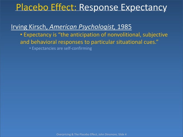 Price Perception & The Placebo Effect in Marketing | PPT