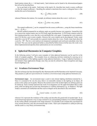 spherical-harmonic-lighting | PDF | 3-D Graphics | Computer Software and Applications