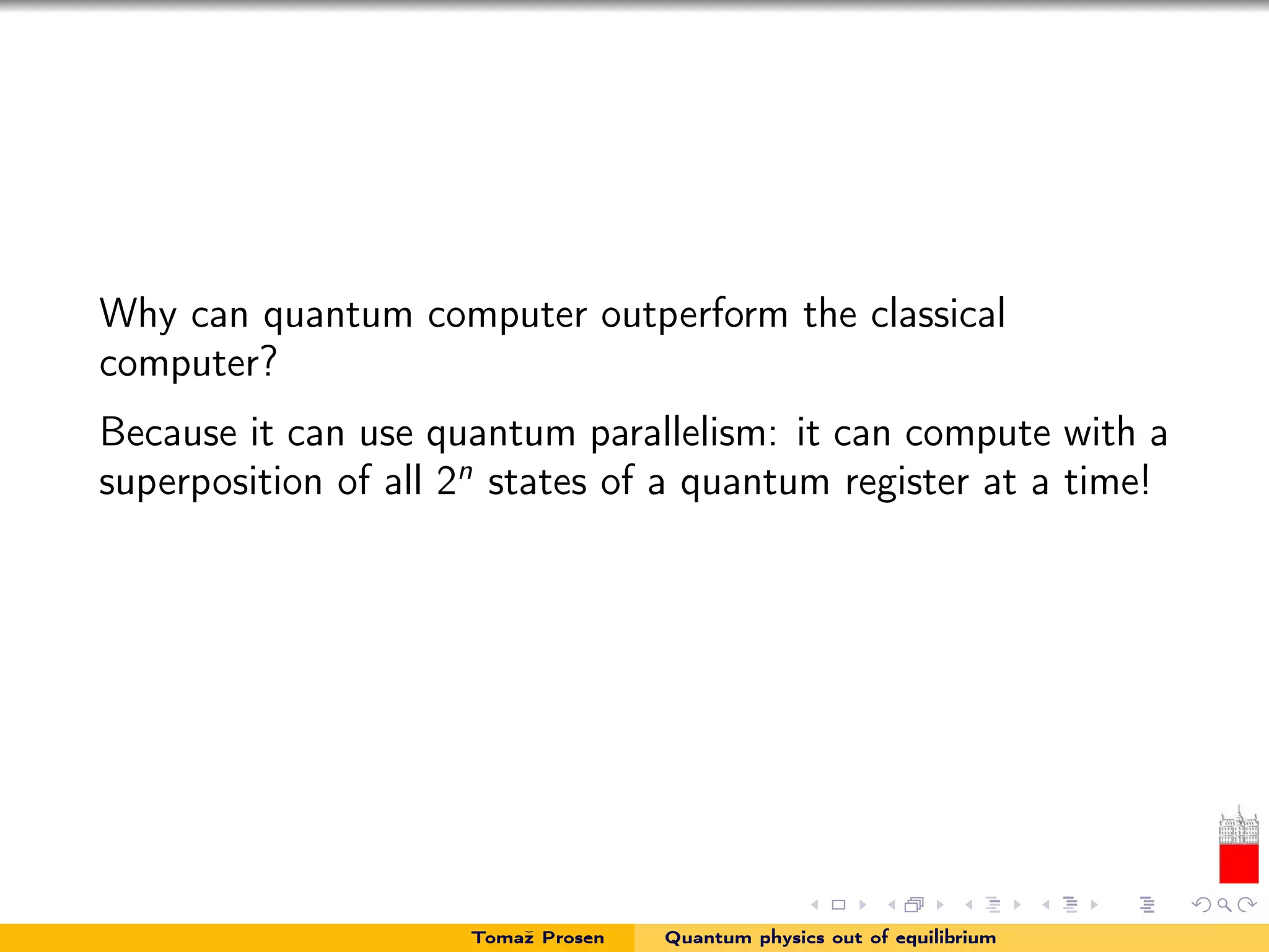 OBC | Quantum physics out of equilbrium: A new paradigm of computation ...