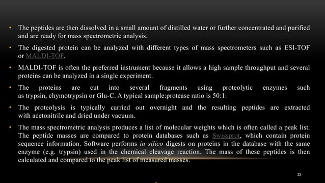 Protein sequencing. Protein expression analysis using protein microarray. Protein localization ...