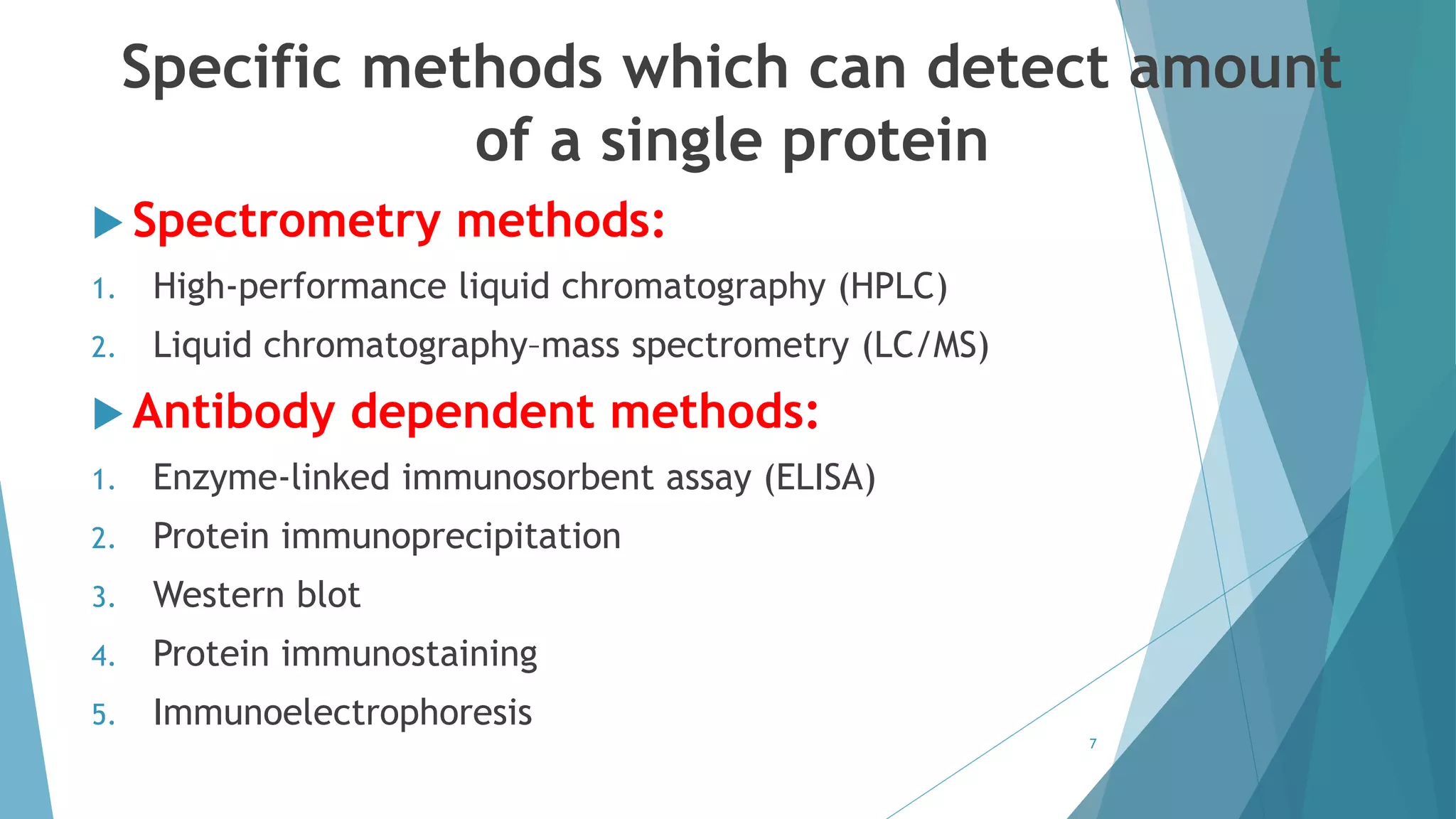 Protein sequencing methods | PPTX