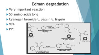Protein sequencing methods | PPTX