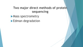 Protein sequencing methods | PPTX
