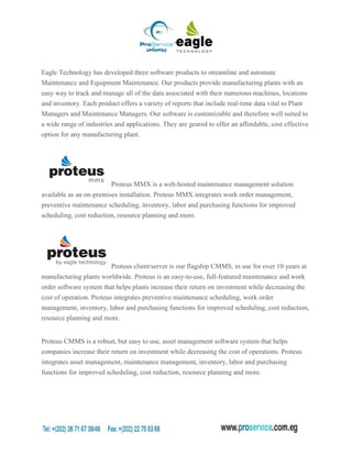 Proservice® represents Eagle Technology | PDF