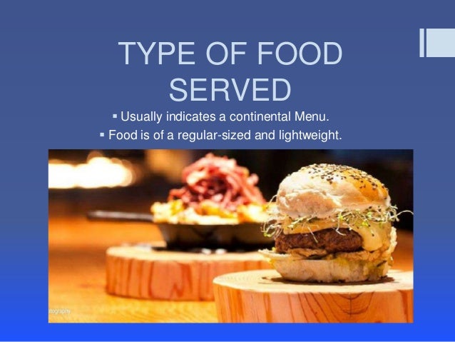 Types of restaurants