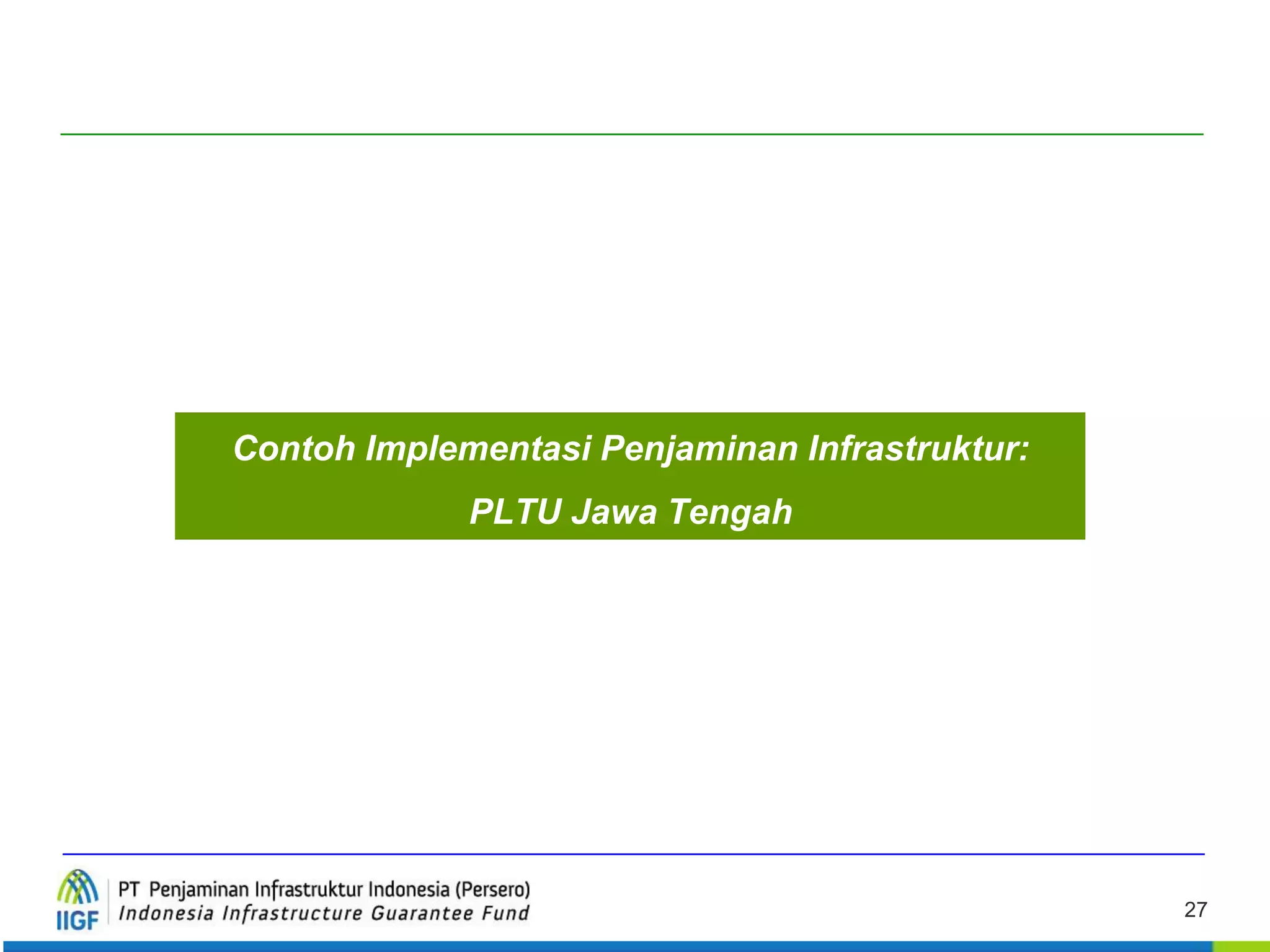 Proses Penjaminan Proyek Kerjasama Pemerintah Swasta. Konteks Dukungan Fiskal untuk Proyek ...