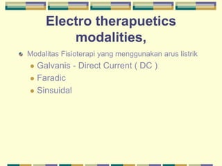 Proses-Fisioterafi penatalaksanaan-Pertemuan | PPT