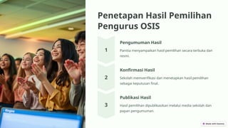 PROSES PEMILIHAN PENGURUS OSIS TINGKAT SMP | PPTX
