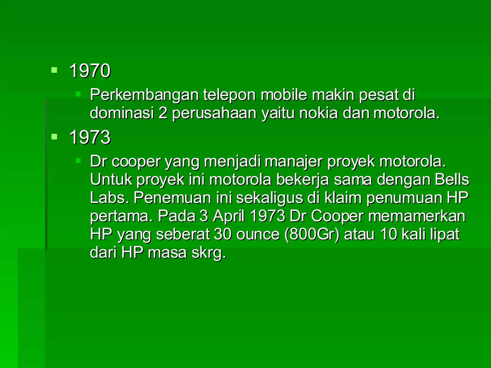 Proses Sejarah Hp | PPT