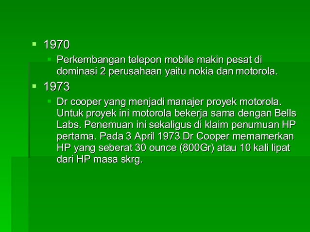 Proses Sejarah Hp | PPT