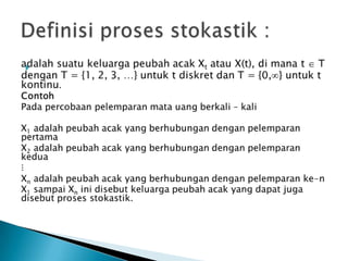 Proses stokastik | PPTX
