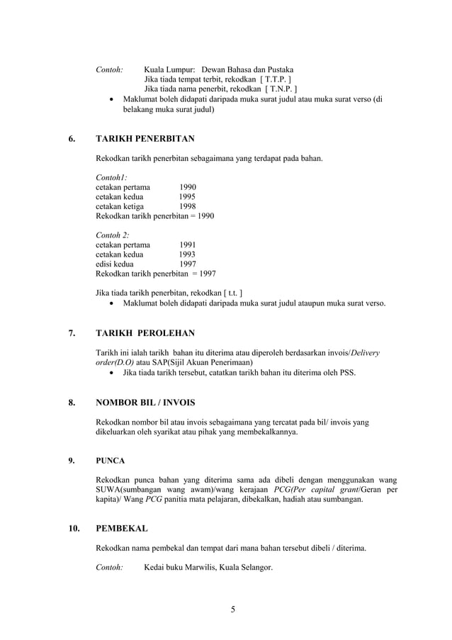 Pengurusan PSS: Proses Teknik Bahan dan Buku Pusat Sumber | DOC