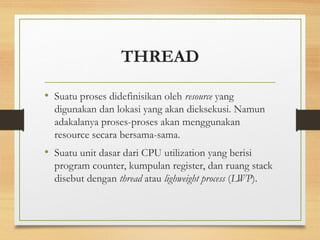 Proses and thread | PPT