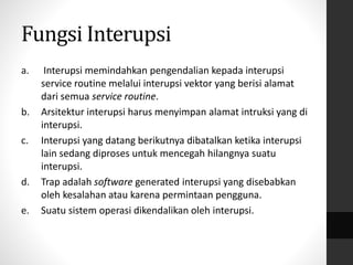 Proses dan jenis interupsi | PPTX