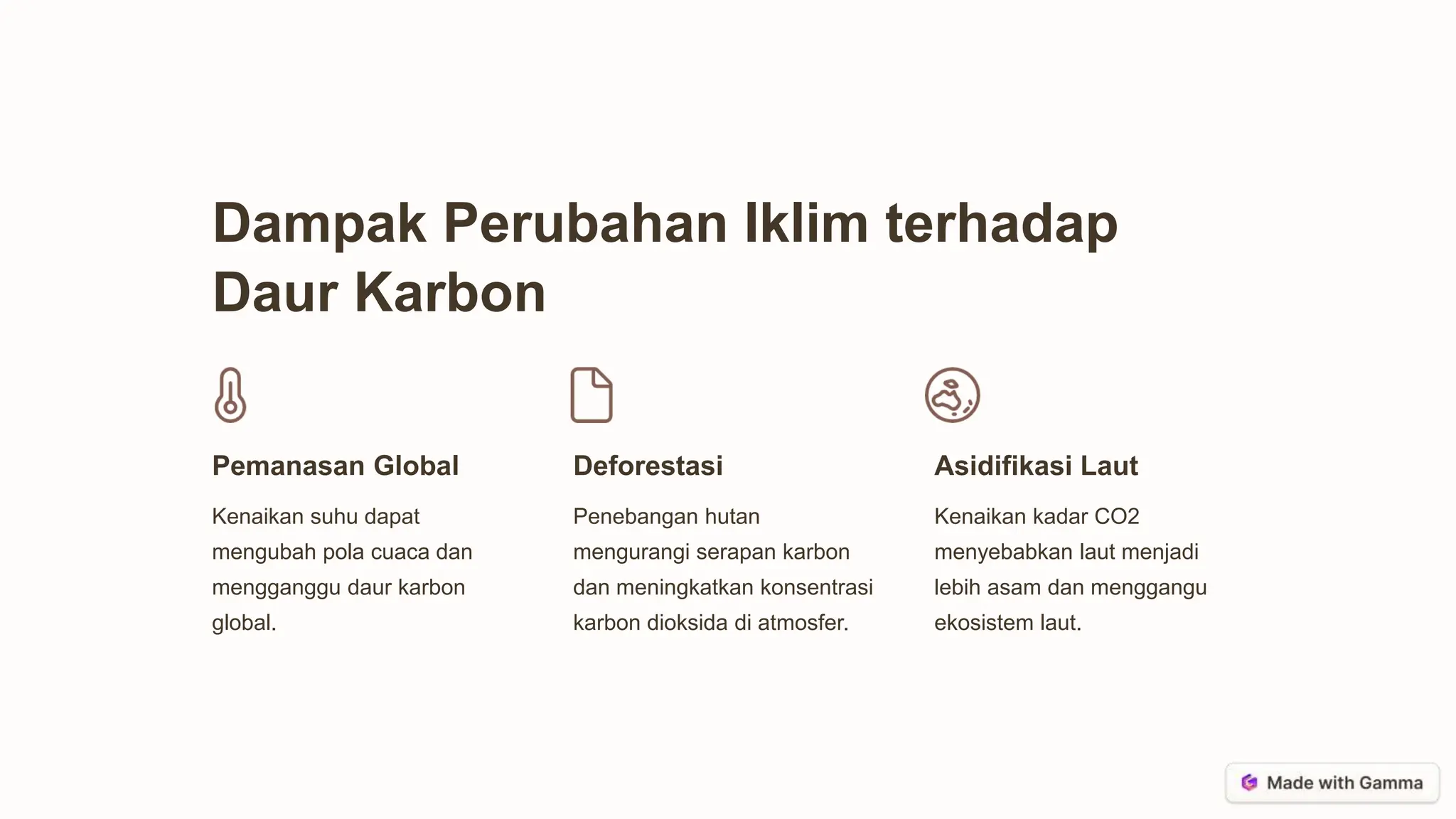 Proses Daur Karbon Untuk Mempertahankan Kehidupan | PPTX