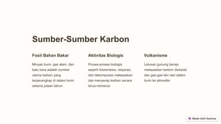 Proses Daur Karbon Untuk Mempertahankan Kehidupan | PPTX