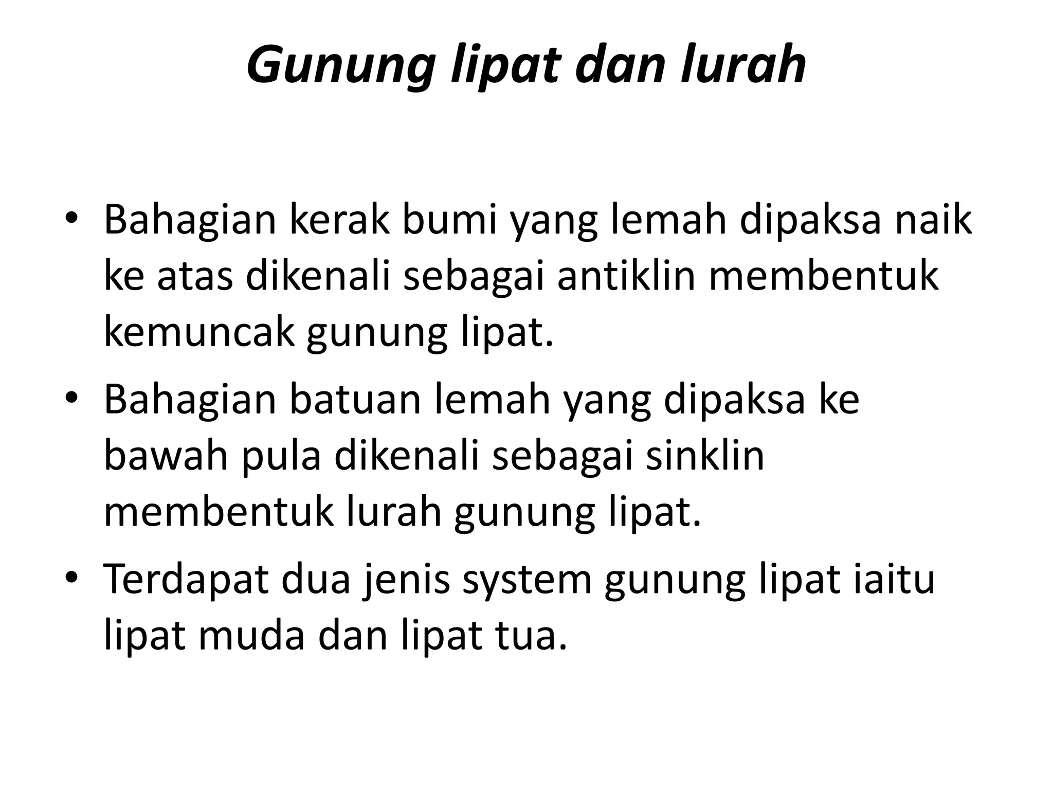 Proses endogenik & lipatan | PPTX