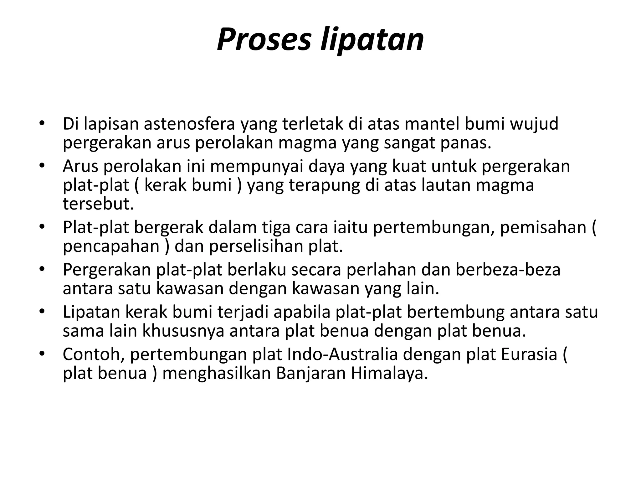 Proses endogenik & lipatan | PPTX