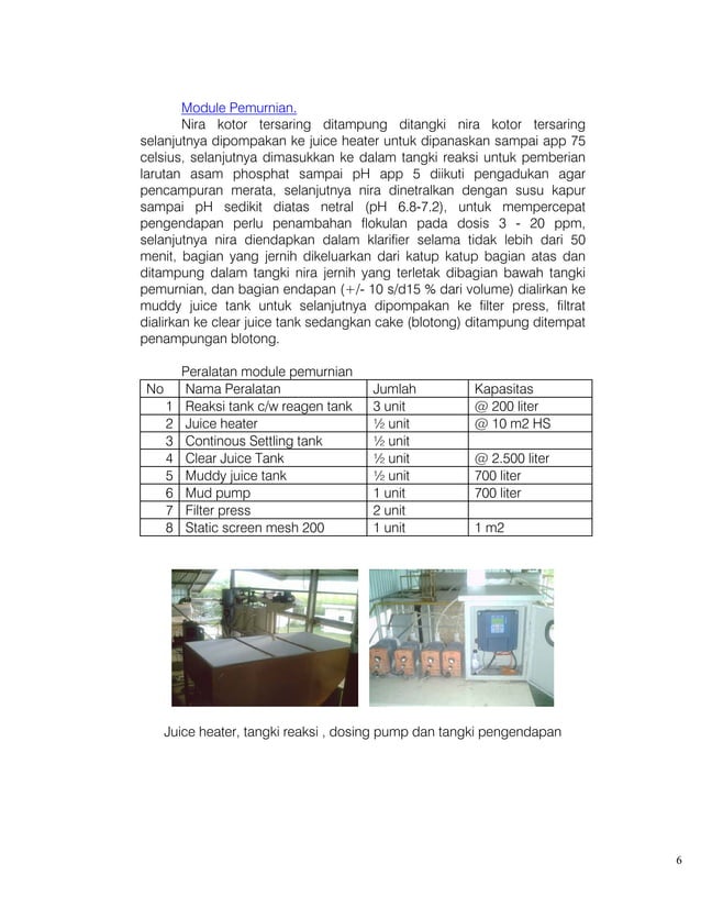 PROSES GULA DI PABRIK GULA MINI | PDF