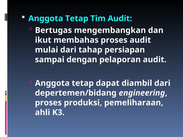 Proses Internal Audit Smk3 berdasarkan pp 50 2012.ppt
