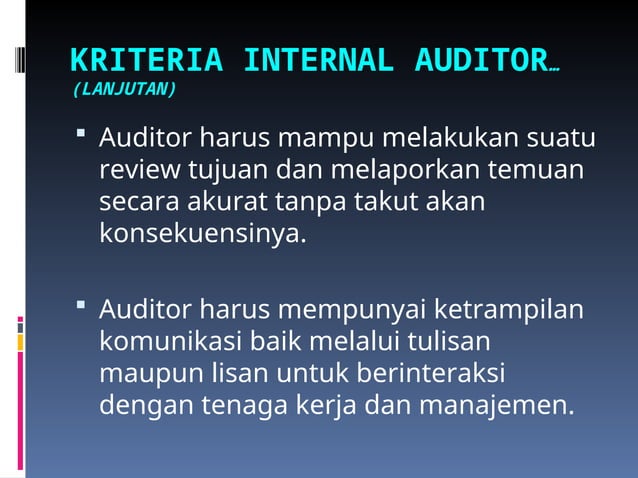 Proses Internal Audit Smk3 berdasarkan pp 50 2012.ppt