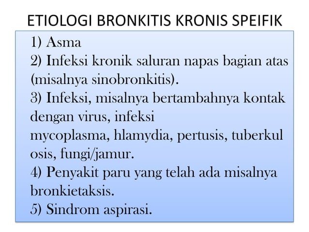 Proses keperawatan pada anak dengan bronkitis | PPTX