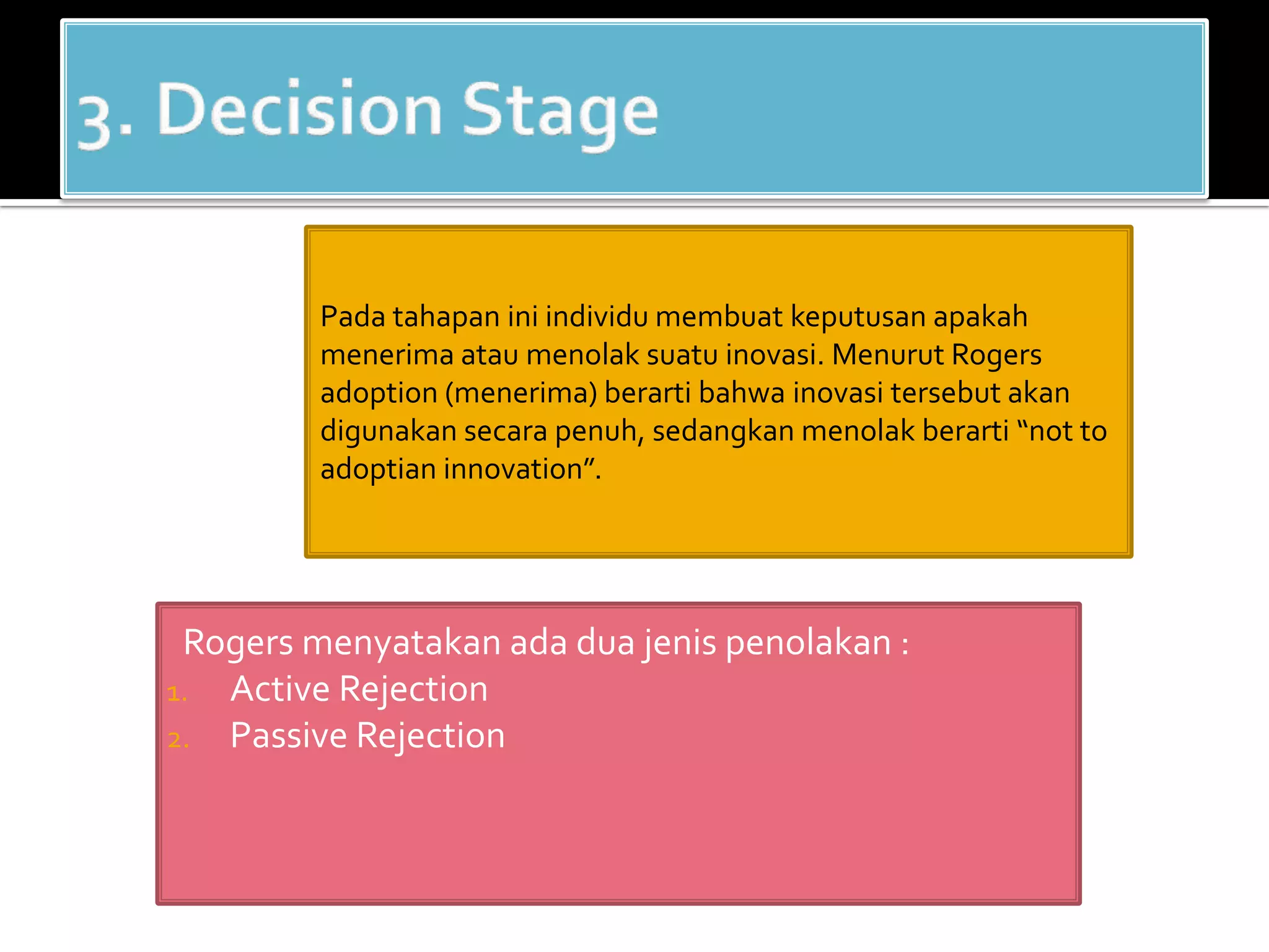 Proses keputusan inovasi | PPTX