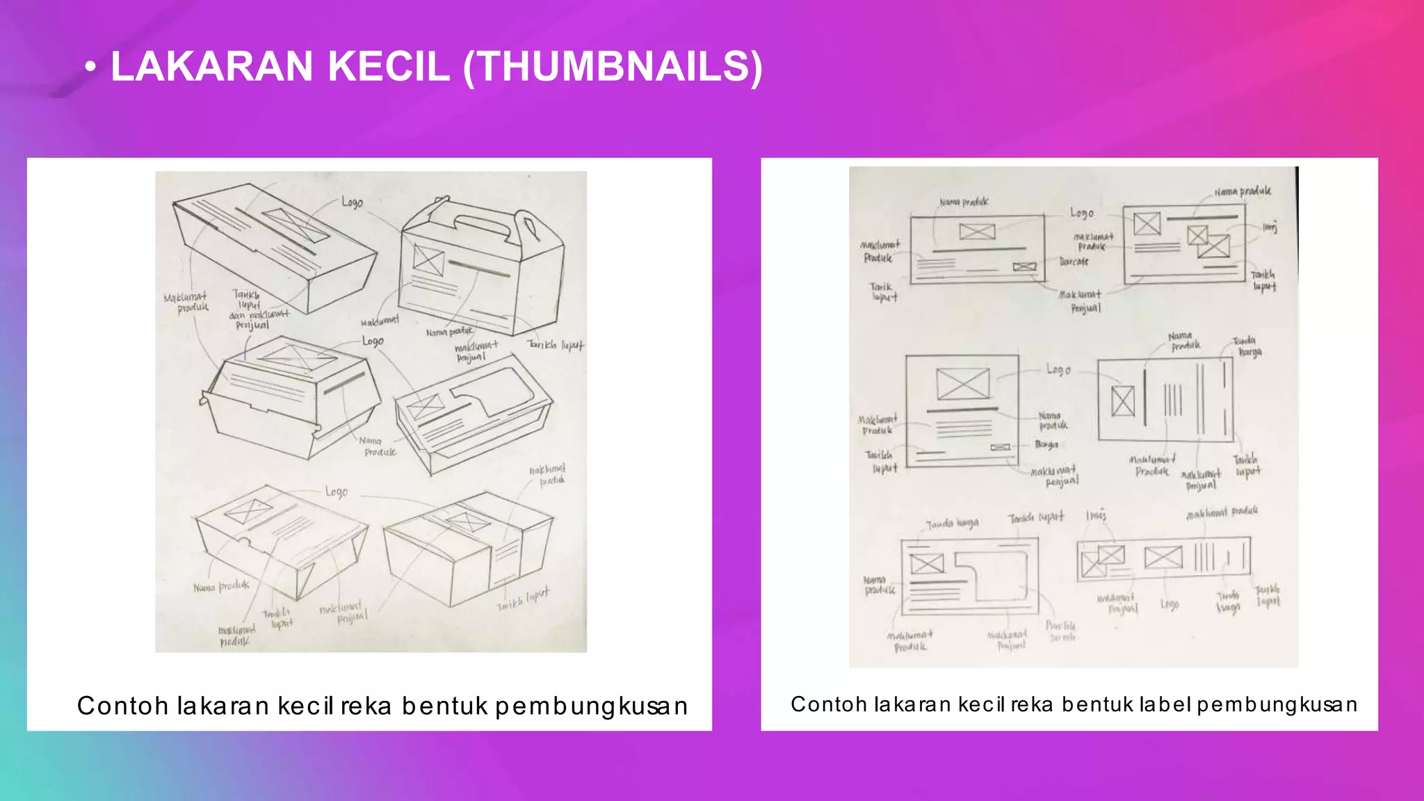 Proses lakaran label pembungkusan | PPTX