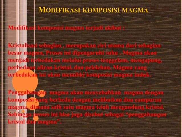 Proses magmatik | PPTX