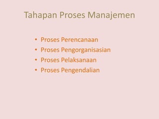 Proses manajemen | PPTX