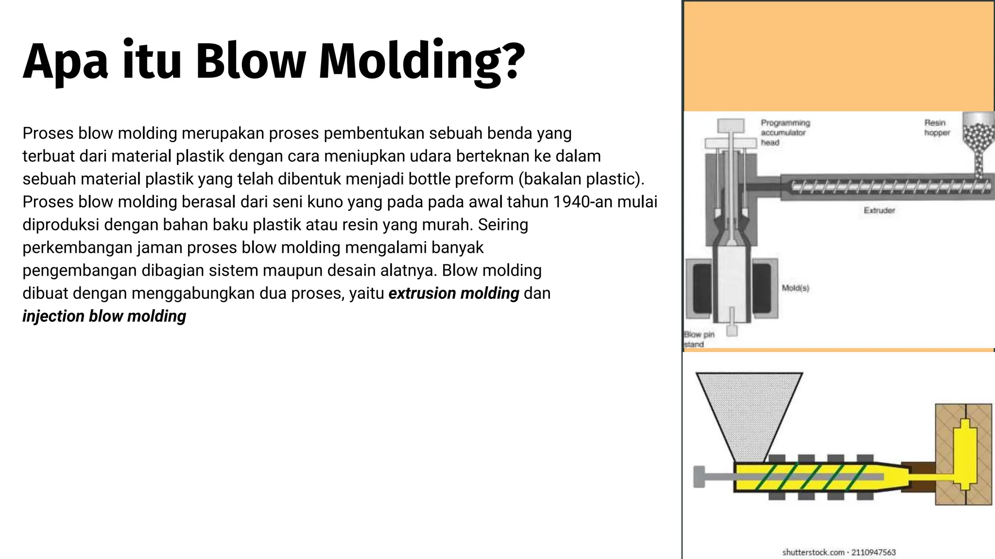 Proses Manufaktur Injection Blow Molding | PPTX