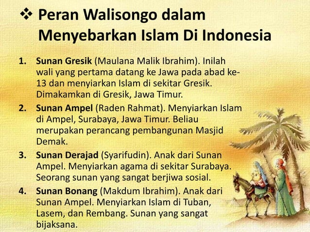 Proses masuk dan berkembangnya agama dan kebudayaan islam di indonesia | PPTX