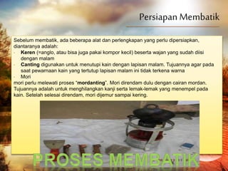 Presentasi proses Membatik | PPTX