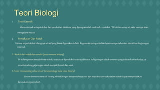 Proses Menua dan Perubahan Pada Lansia - Keperawatan Gerontik | PPTX