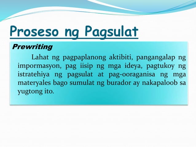 Proseso at-yugto-ng-pagsulat | PPTX