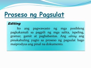 Proseso at-yugto-ng-pagsulat | PPTX