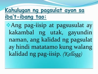 Proseso at-yugto-ng-pagsulat | PPTX