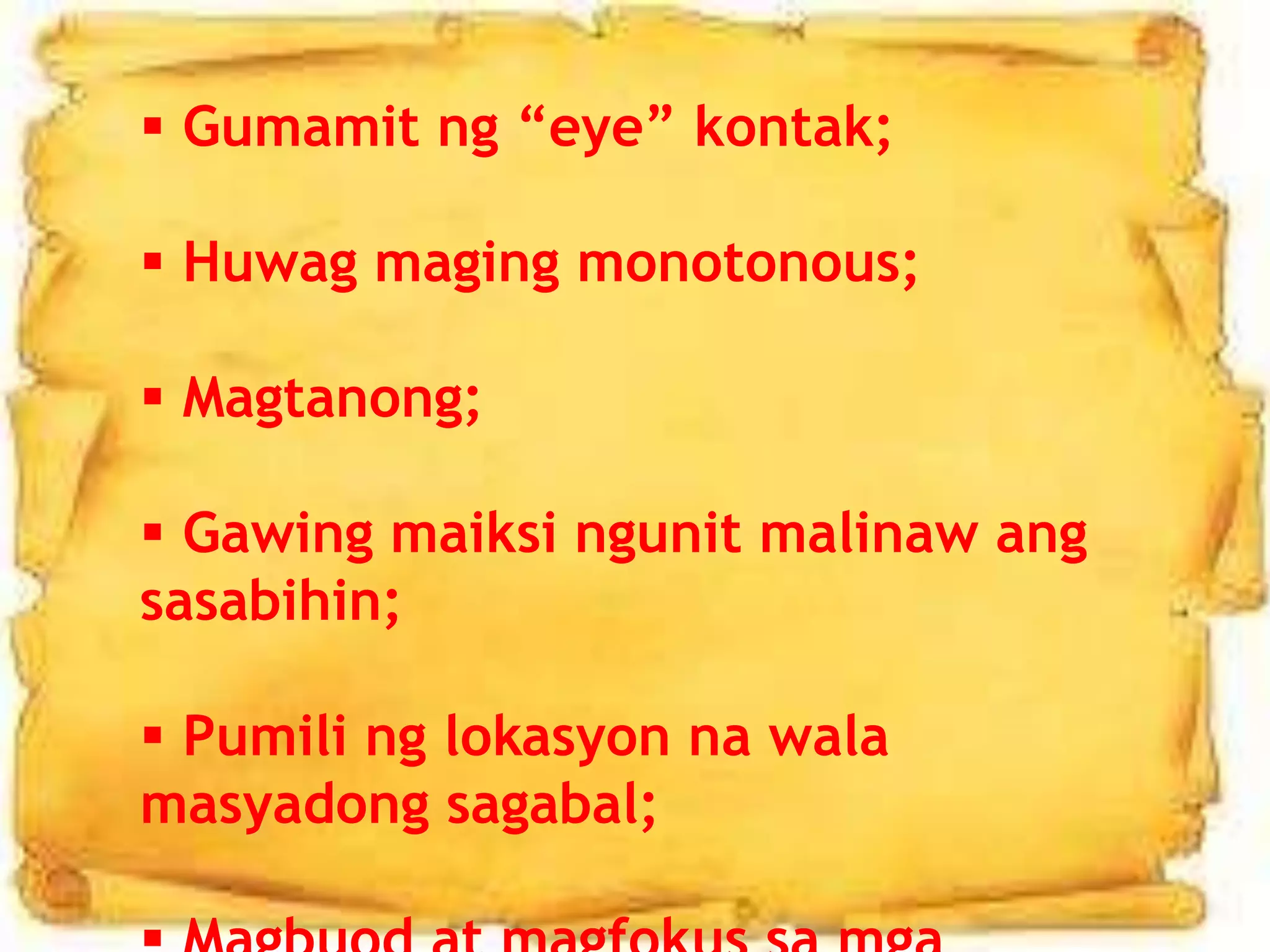 Proseso ng pakikinig | PPTX