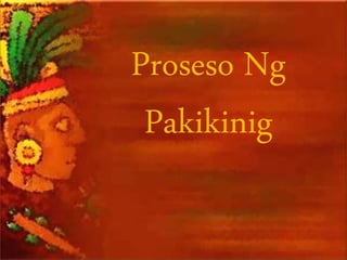 Proseso ng pakikinig | PPTX