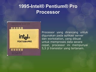 Prosesor Intel | PPTX