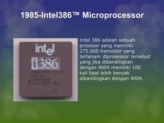 Prosesor Intel | PPTX