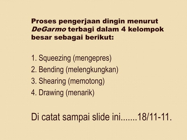 Proses Pembentukan Logam | PPTX