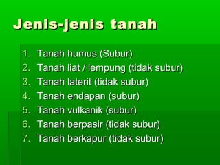 Proses pembentukan tanah | PPT
