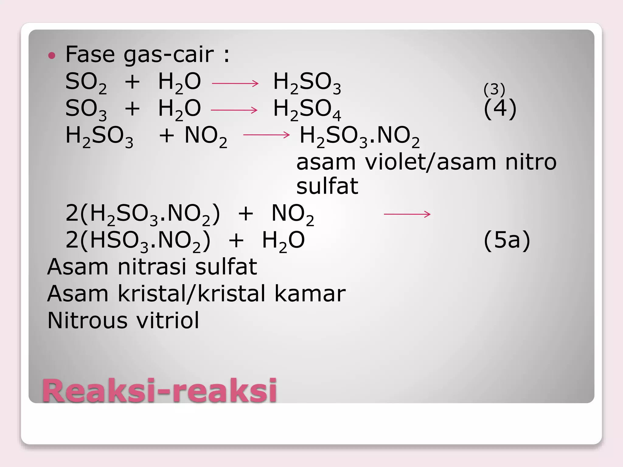 Proses pembuatan asam sulfat | PPTX