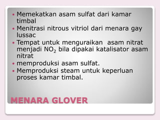 Proses pembuatan asam sulfat | PPTX