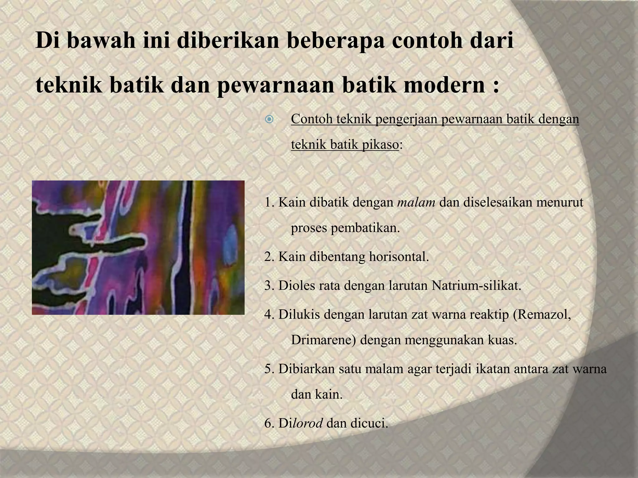 Proses pembuatan batik | PPTX