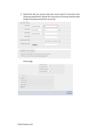 Proses pembuatan database | PDF